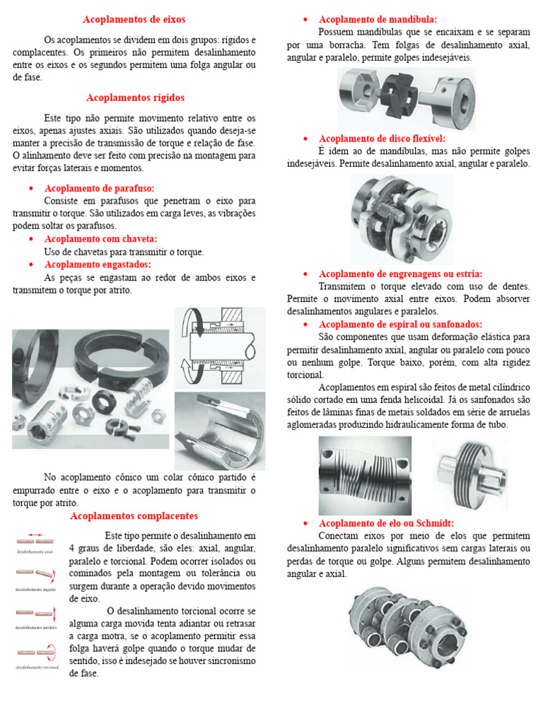 Acoplamento de Eixos | PDF | Torque | Engenharia Mecânica