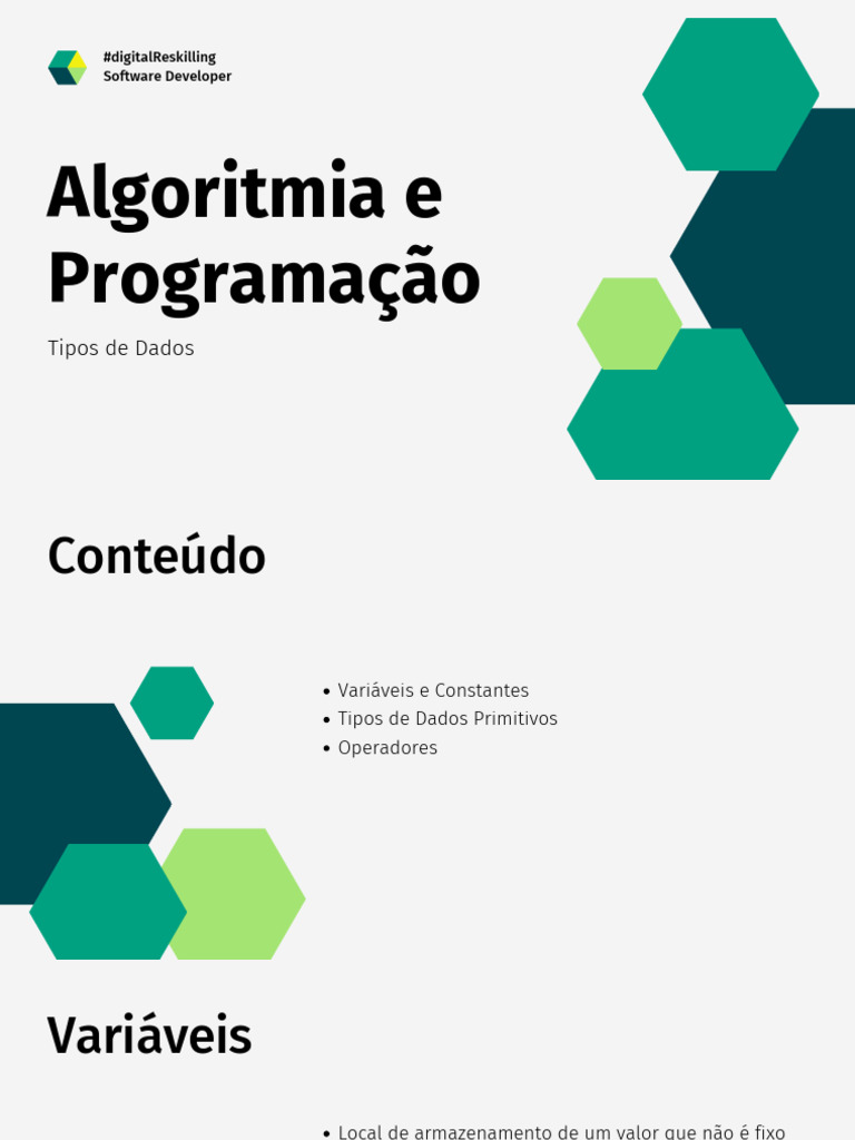 03 - Tipos de Dados - Algoritmia e Programação | PDF | Tipo de dados ...