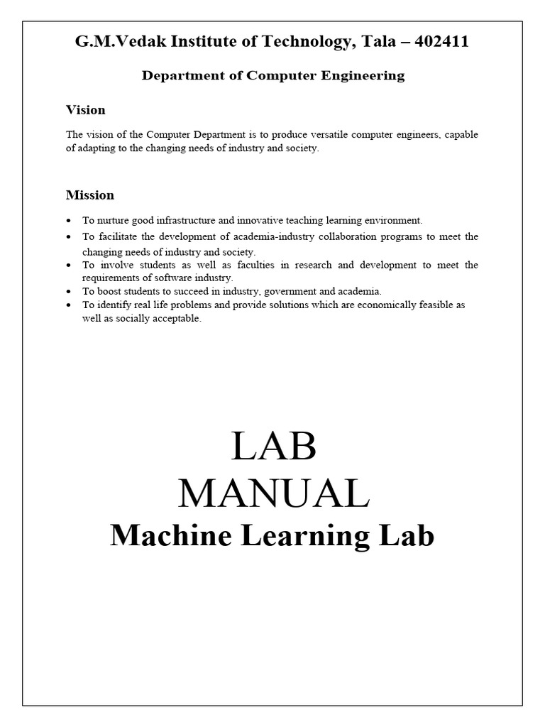 1 Lab Manual | PDF