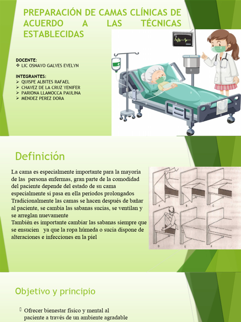Preparación de Camas Clínicas Expocicion | PDF | Cama | Colchón