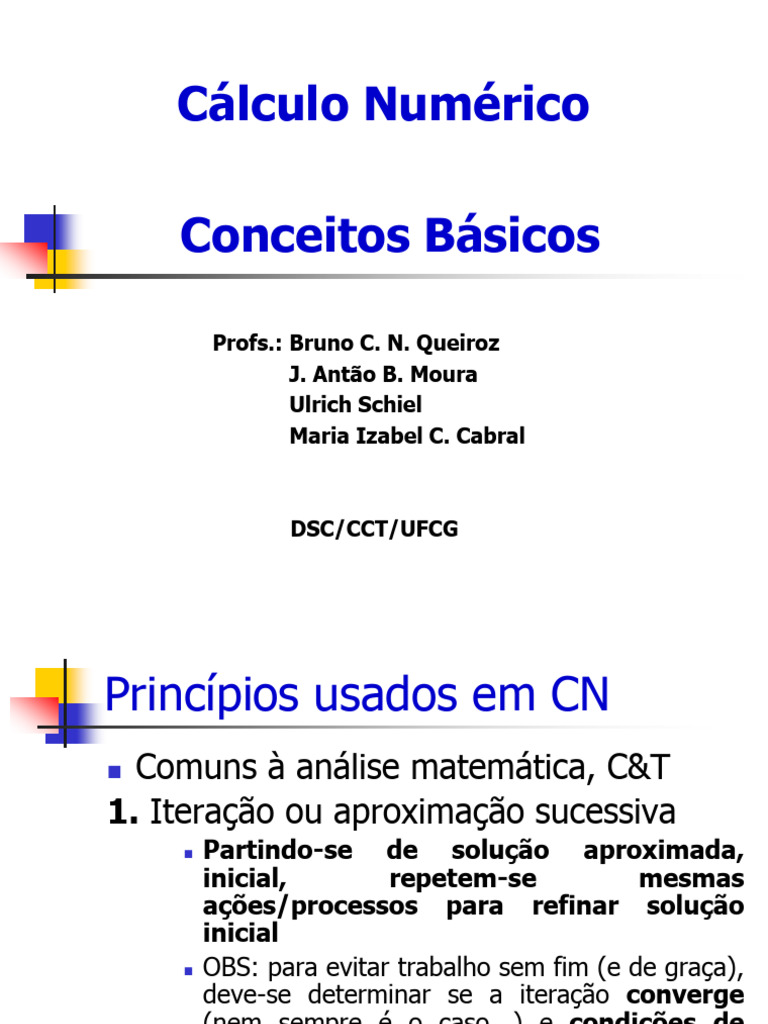 Métodos Numéricos - 2 - Conceitos Basicos | PDF | Decimal | Análise ...