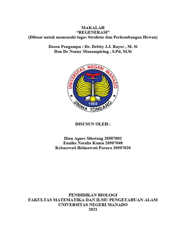 Makalah SPH2 Regenerasi Kel.5 | PDF