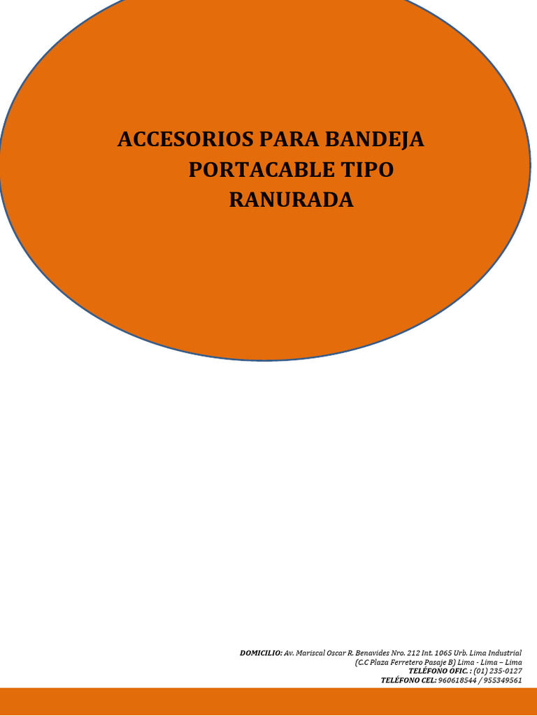 Bandeja Portacable Tipo Ranurada | PDF