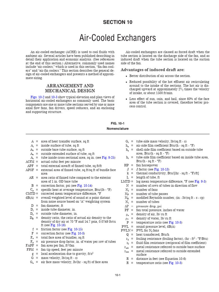 Air Cooled Exchangers | PDF | Heat Exchanger | Heat Transfer