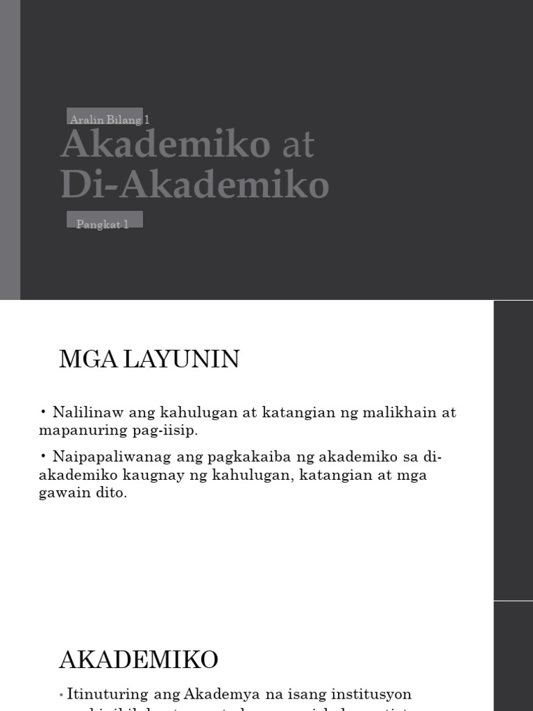 Akademiko 1 | PDF