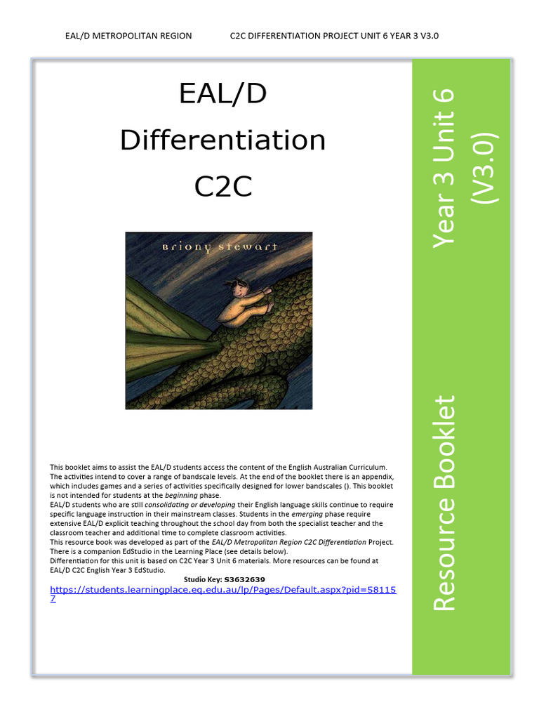 Year 3 Kumiko Unit 6 Eald Book | Download Free PDF | English As A ...