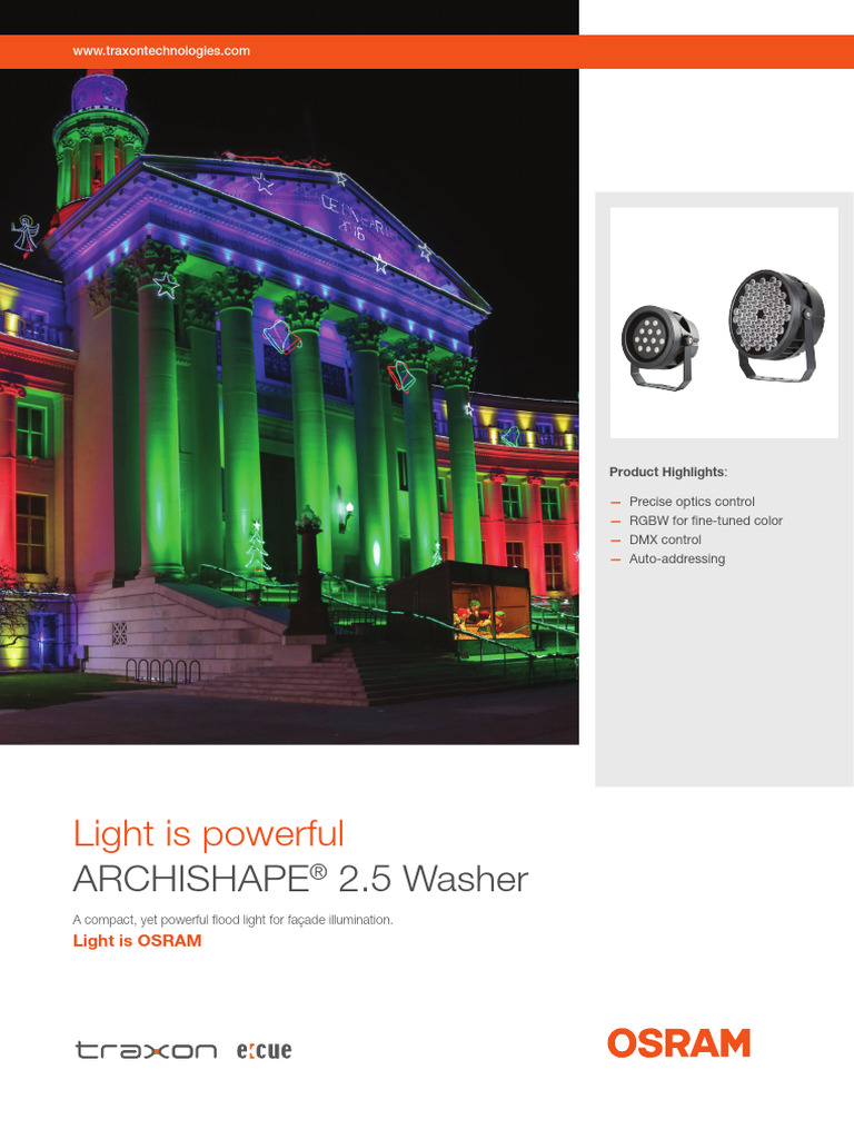En Archishape 2 5 Washer Flyer v1p0 | PDF | Lighting | Electromagnetic ...