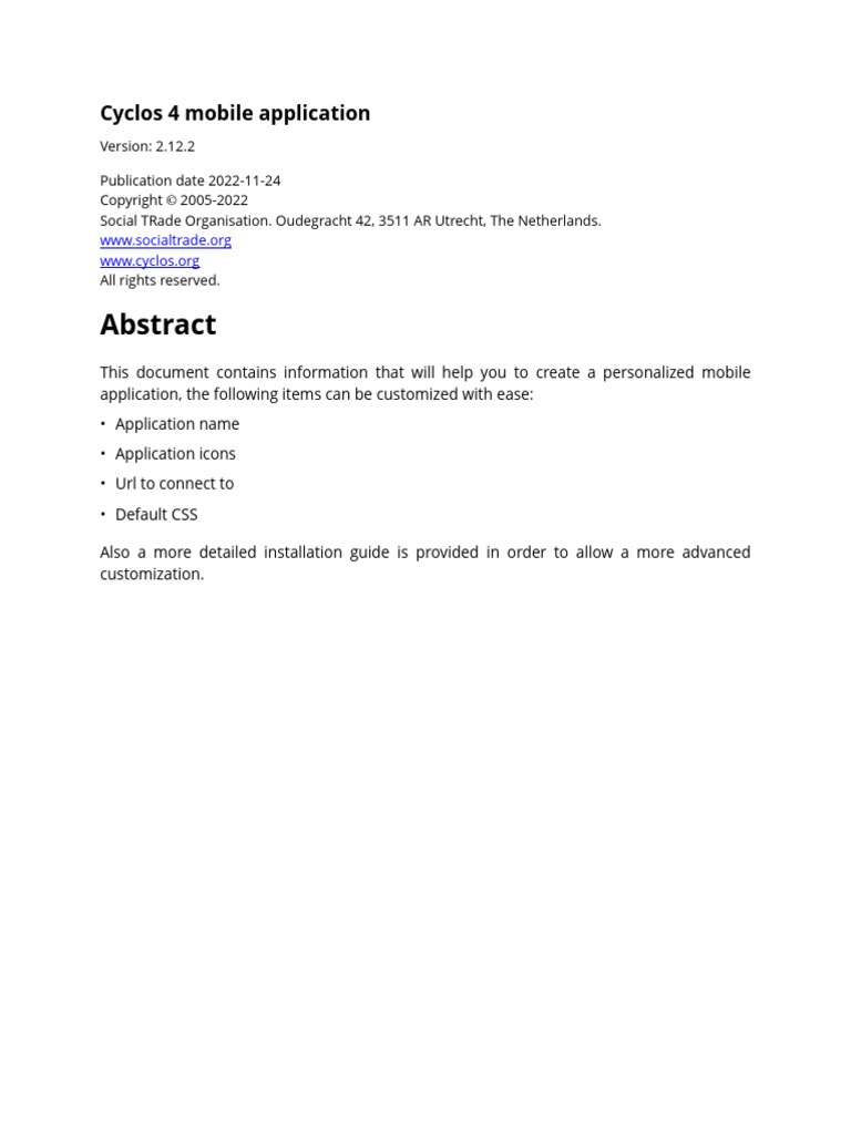 Cyclos App Reference | Download Free PDF | Ios | Android (Operating System)