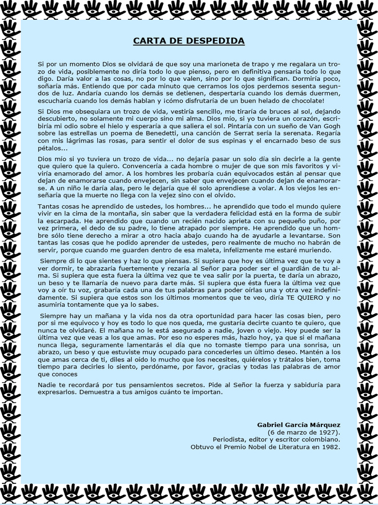 Carta de Despedida | PDF