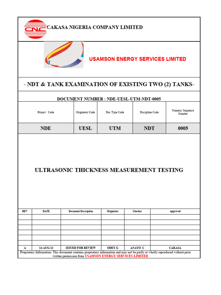Nde Uesl Utm NDT 0005 | PDF | Nondestructive Testing | Calibration