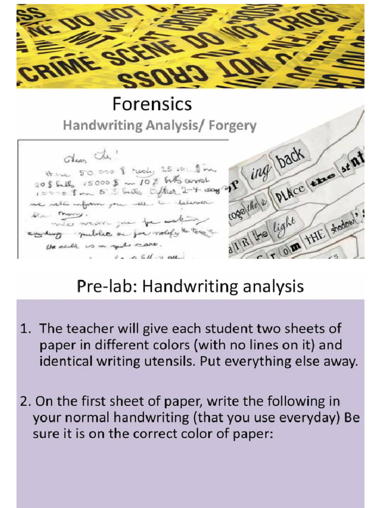 CSI Handwriting Analysis | PDF