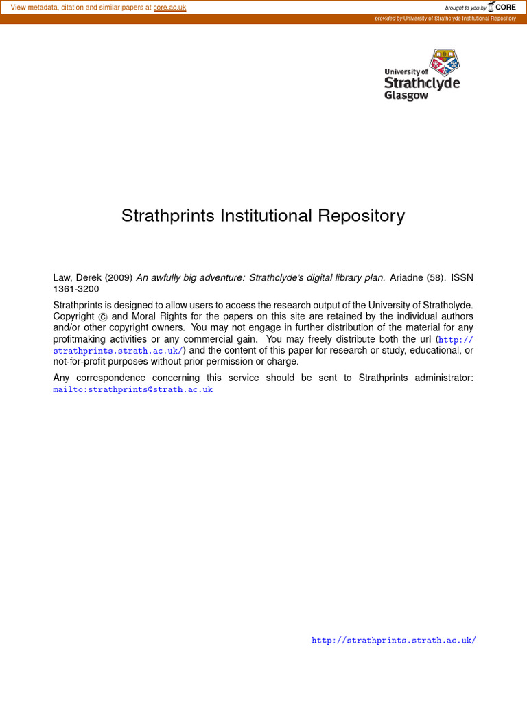 Strathprints Institutional Repository: Strathprints - Strath.ac - Uk | PDF | Libraries | Archive