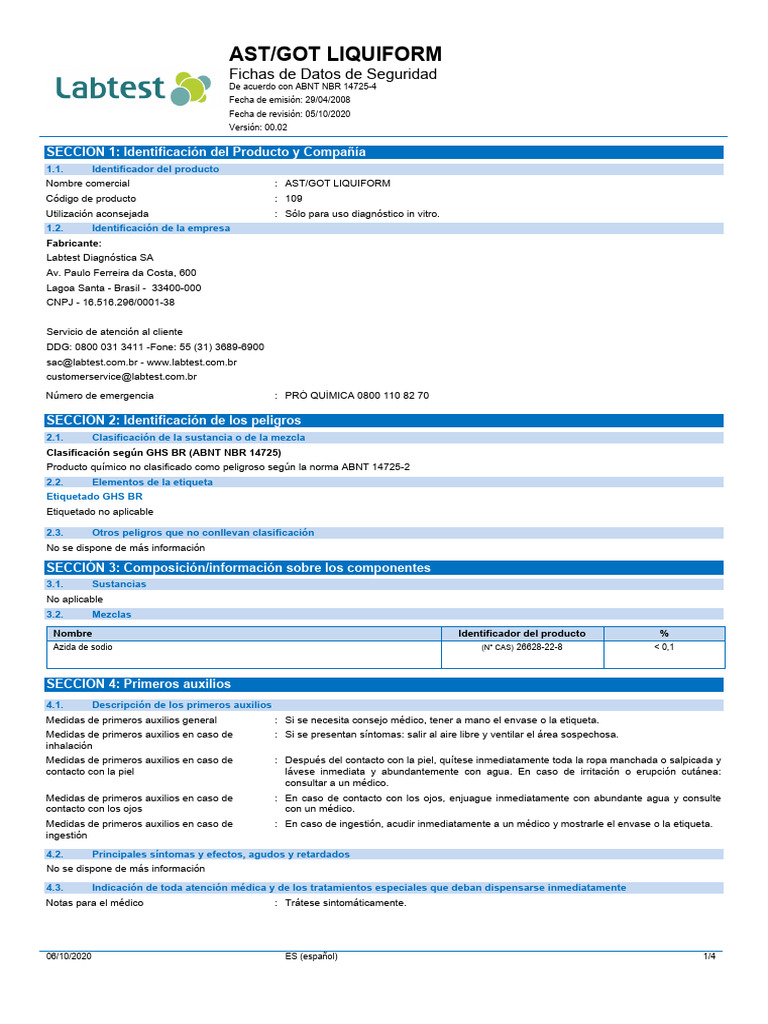 Fds Astgot Liquiform | PDF
