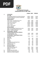 CBU Graduate Fees Breakdown | PDF | Academic Term | Thesis