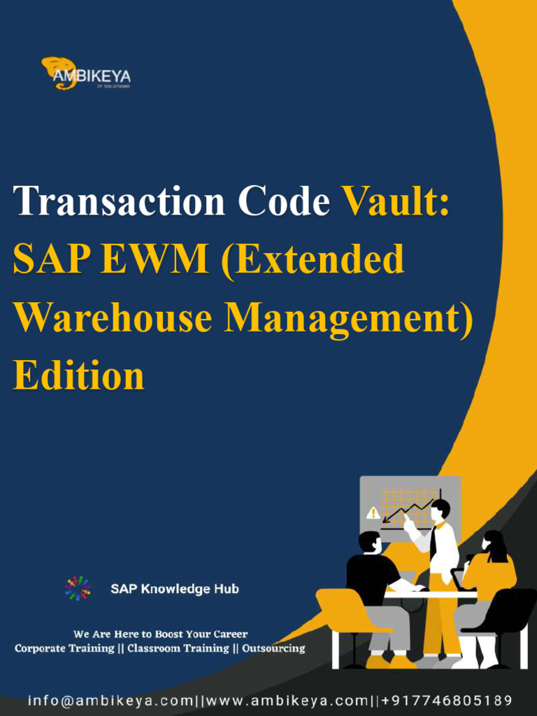 Transaction Code Vault SAP EWM Extended Warehouse Management Edition ...