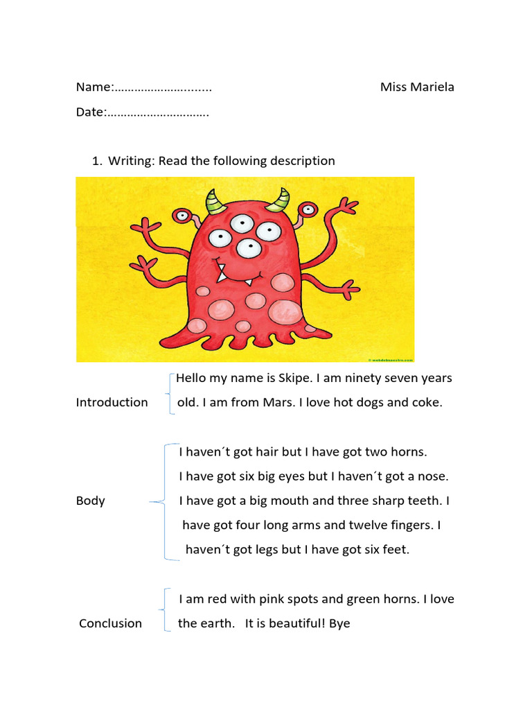 Writing 5º Have Got | PDF