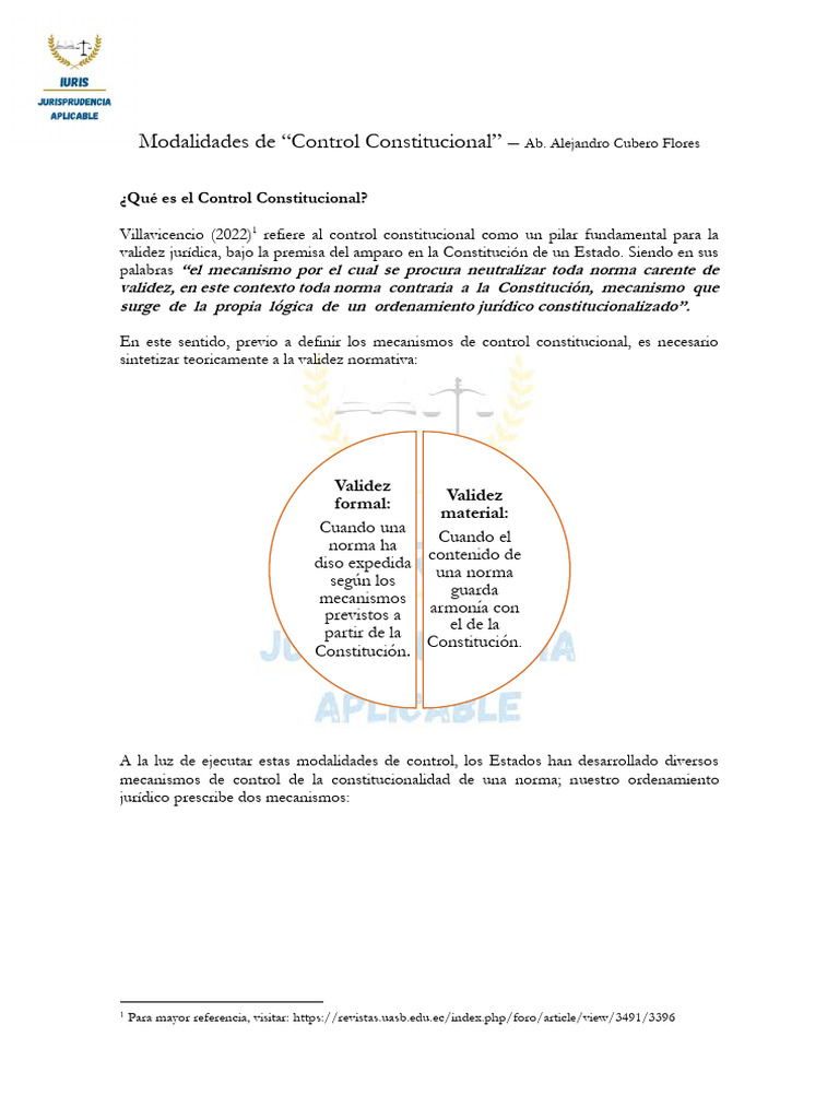 Modalidades de Control Constitucional | Descargar gratis PDF ...