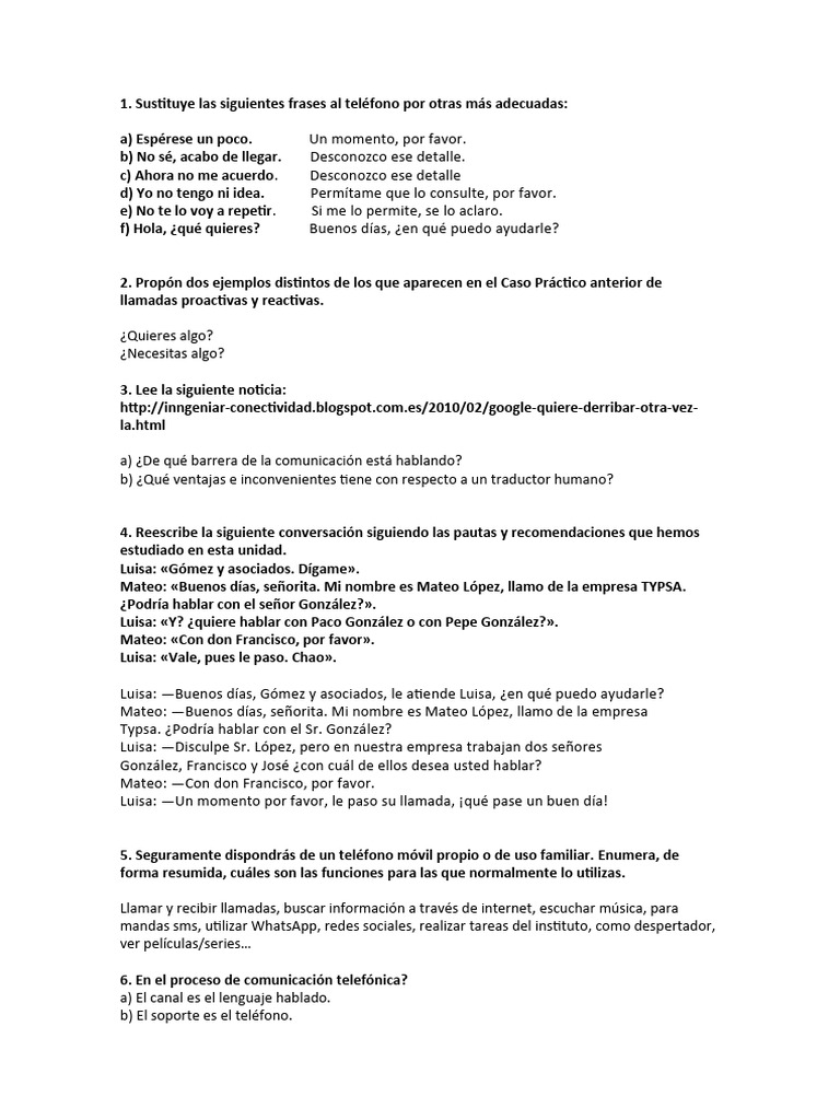 Ejemplo Examen Cac | PDF | Comunicación | Nuez