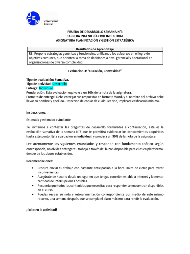 S3 - Prueba Sumativa Semana 3 | PDF | Evaluación | Mercado (economía)