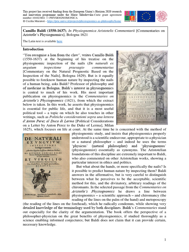 Camillo Baldi | Download Free PDF | Reason | Knowledge