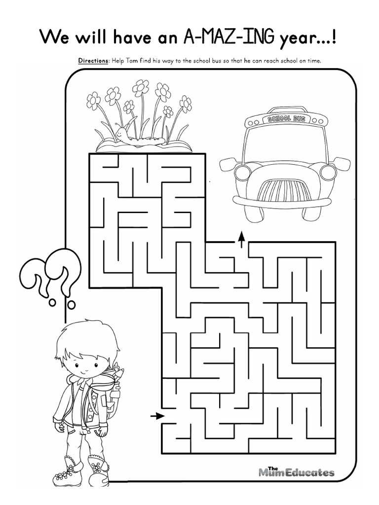 Back To School Maze | PDF