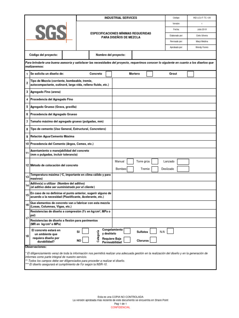IND-LCU-F-TC-130 Especificaciones Minimas Requeridas para Diseños de ... IND-LCU-F-TC-130 Especificaciones Minimas Requeridas para Diseños de ...