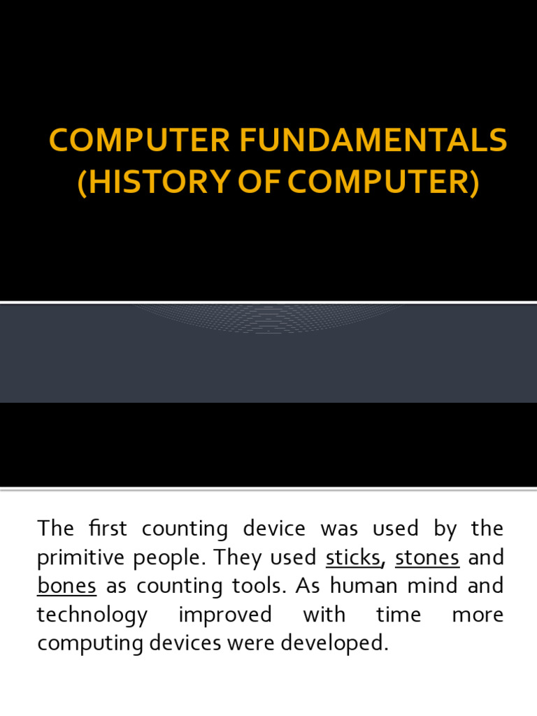 Lesson 2 History of Computer | PDF | Computer Data Storage | Integrated ...