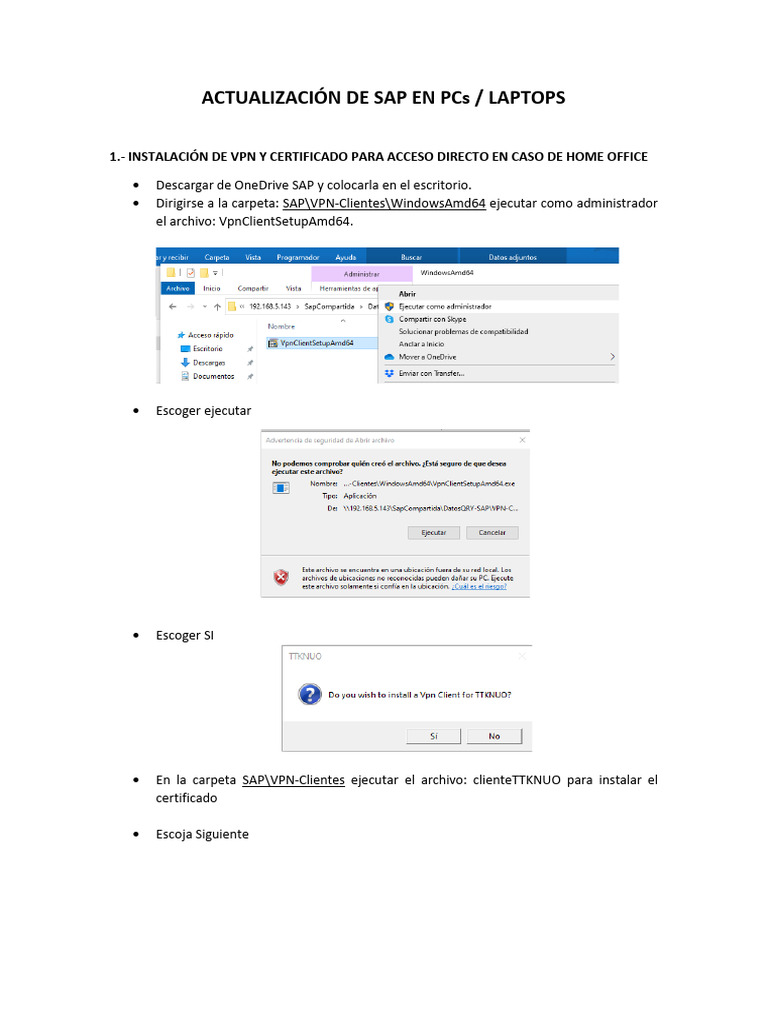 Manual de Instalación SAP | PDF | Archivo de computadora | Tecnologías ...