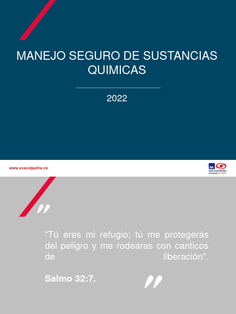 Manejo Seguro de Sustancias Quimicas | Descargar gratis PDF | Naturaleza | Ciencias fisicas