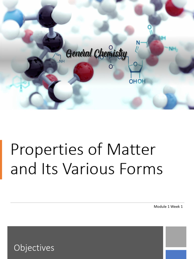 General Chemistry 1 Module 1 | PDF | Mixture | Chemical Substances