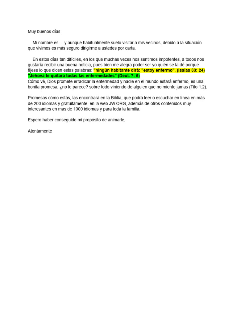 Carta de Ánimo | PDF | Salud y bienestar | Religión y espiritualidad