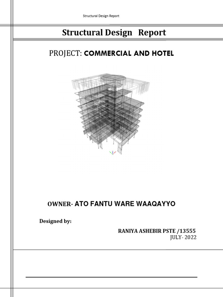 ST Report Fantu | PDF | Strength Of Materials | Beam (Structure)