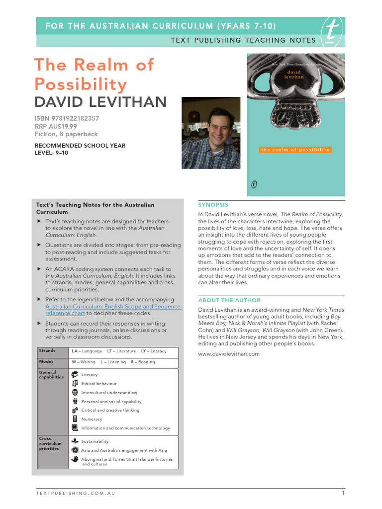 Realm of Possibility | PDF | Self Esteem