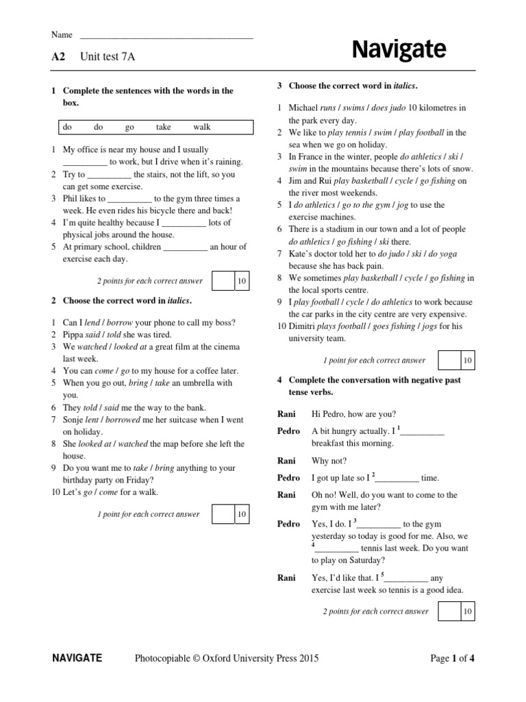 Unit Test 7A | PDF | Memory