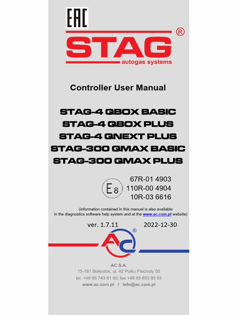 Stag 4 Qbox Qnext Stag 300 Qmax en | PDF