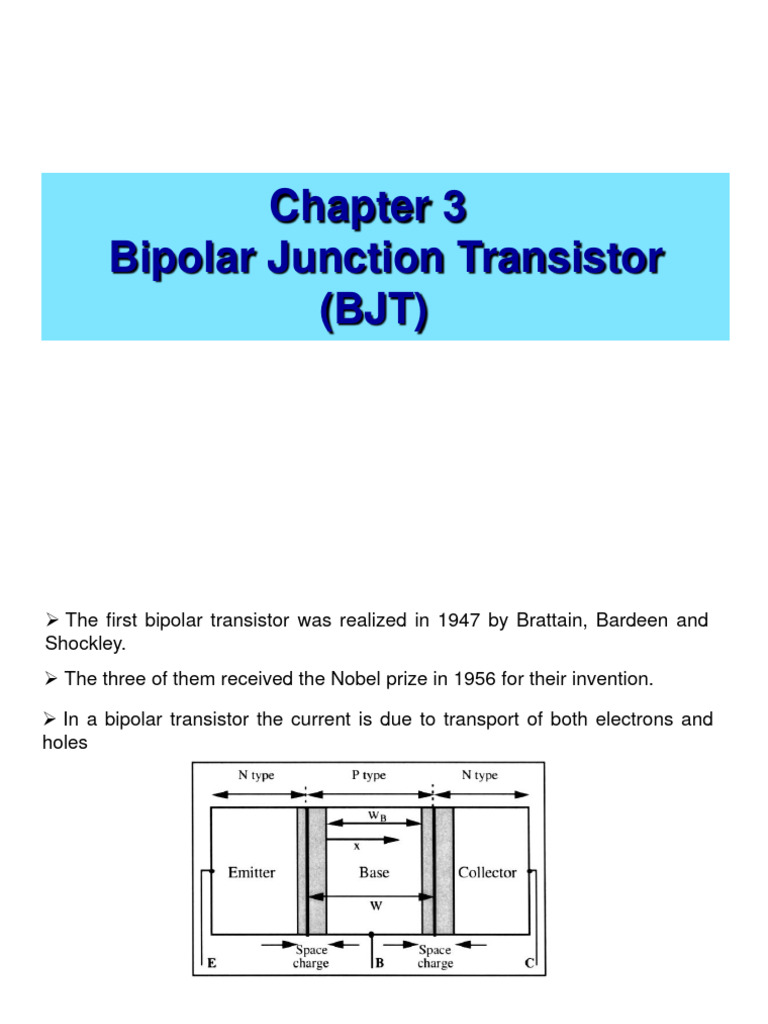 Chapter (3) (BJT) | Download Free PDF | Bipolar Junction Transistor | P–N Junction