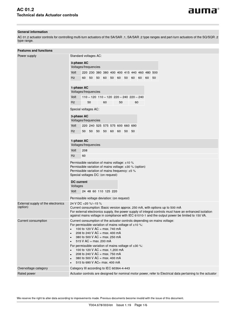 TD Ac2 en | PDF | Mains Electricity | Electrical Connector