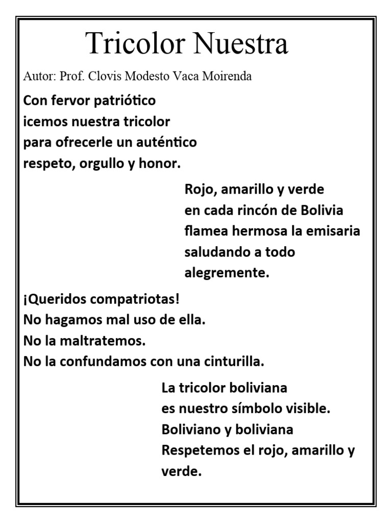Tricolor Nuestra | PDF