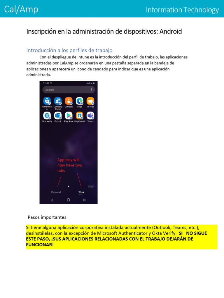 InTune Device Enrollment - Android ESP | PDF | Google Play | Microsoft ...