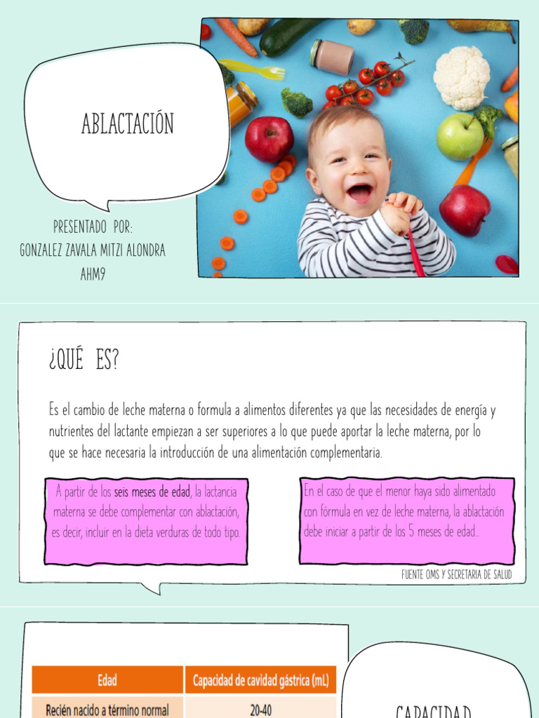 Guía de Ablactación para Bebés | PDF | Alimentos | La leche materna