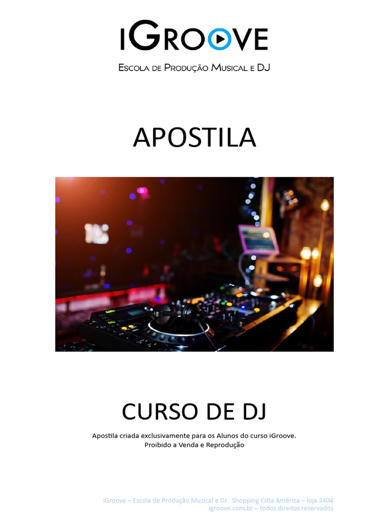 Apostila Curso de DJ | PDF | DJ | Música hip hop