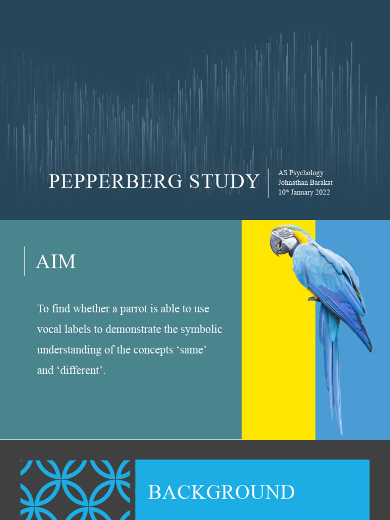 Pepperberg Study (As Psychology) | PDF | Cognitive Science | Cognition