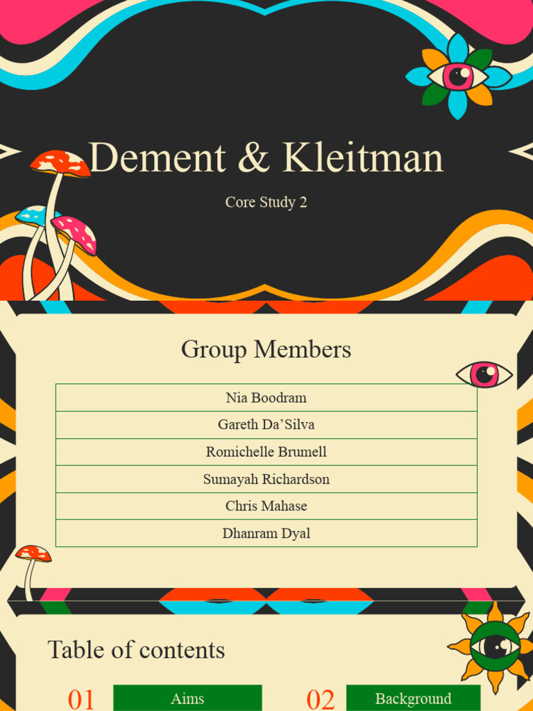 Dement and Kleitman | PDF | Rapid Eye Movement Sleep | Sleep