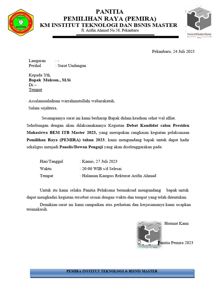 Undangan Panelis | PDF