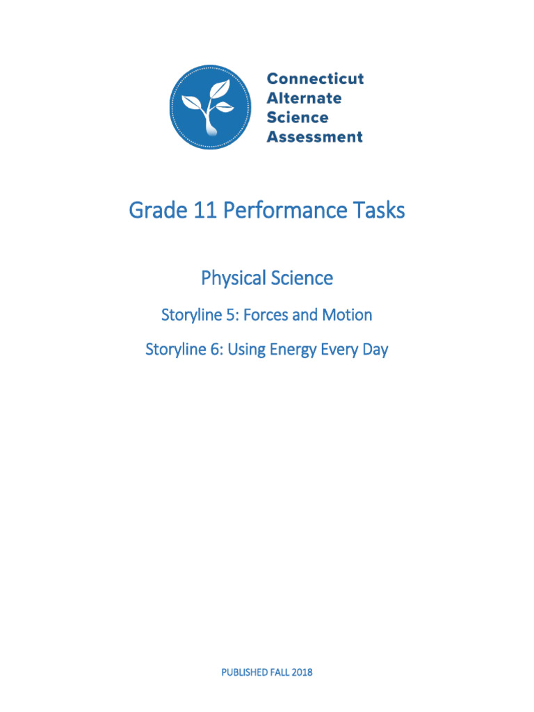 Performance Tasks Grade 11 Physical Science | PDF | Force | Heat