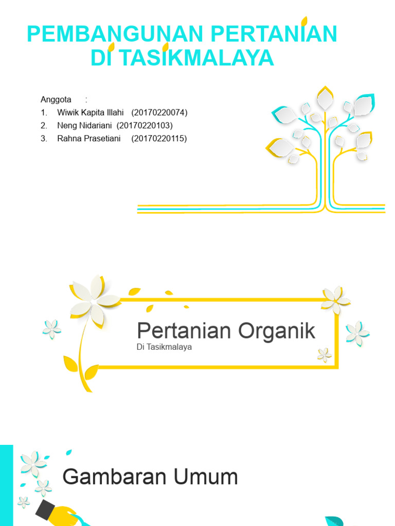 Beautiful Yellow Flower PowerPoint Templates | PDF | Infographics ...
