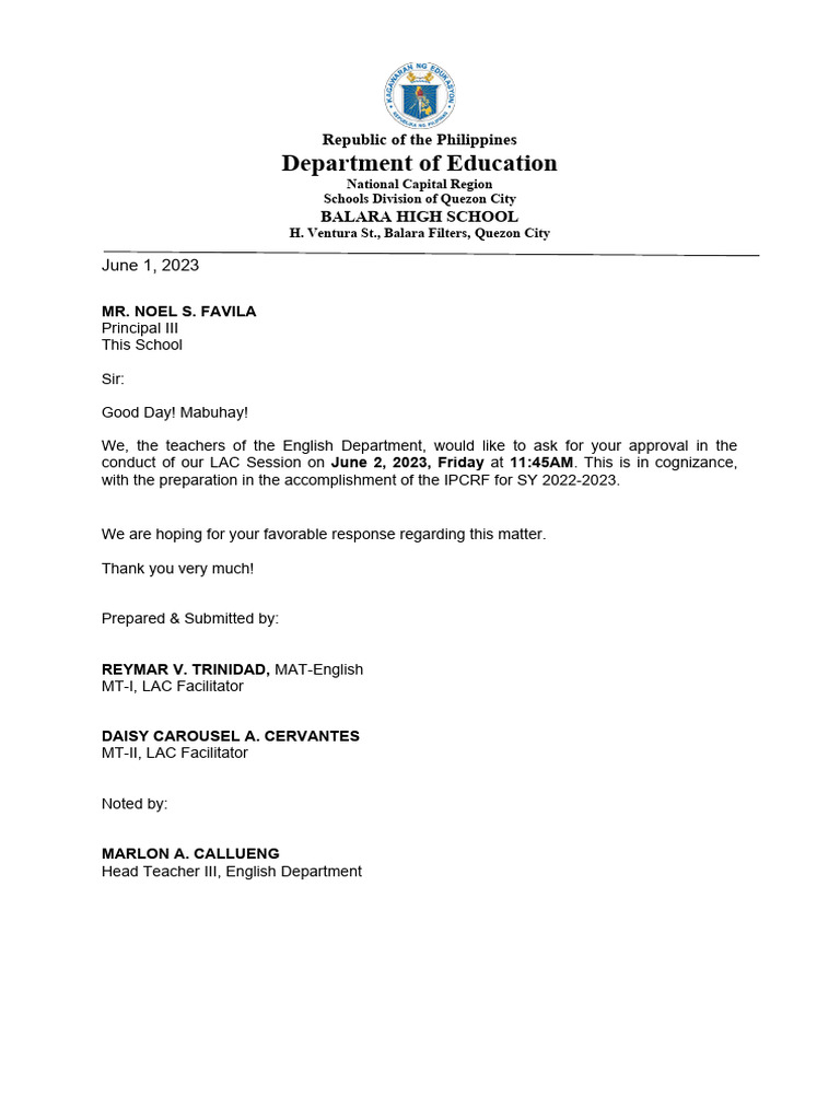 LAC Session No. 5 06 02 2023 | PDF