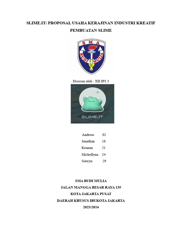 Proposal Pkwu Revisi 3 | PDF | Karier & Perkembangan | Bisnis