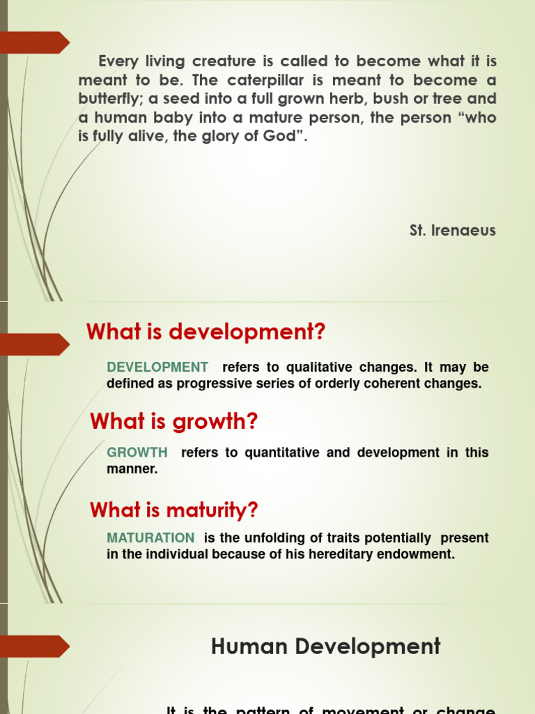 Lesson 1-Human Development Meaning, Concepts and Approaches | PDF