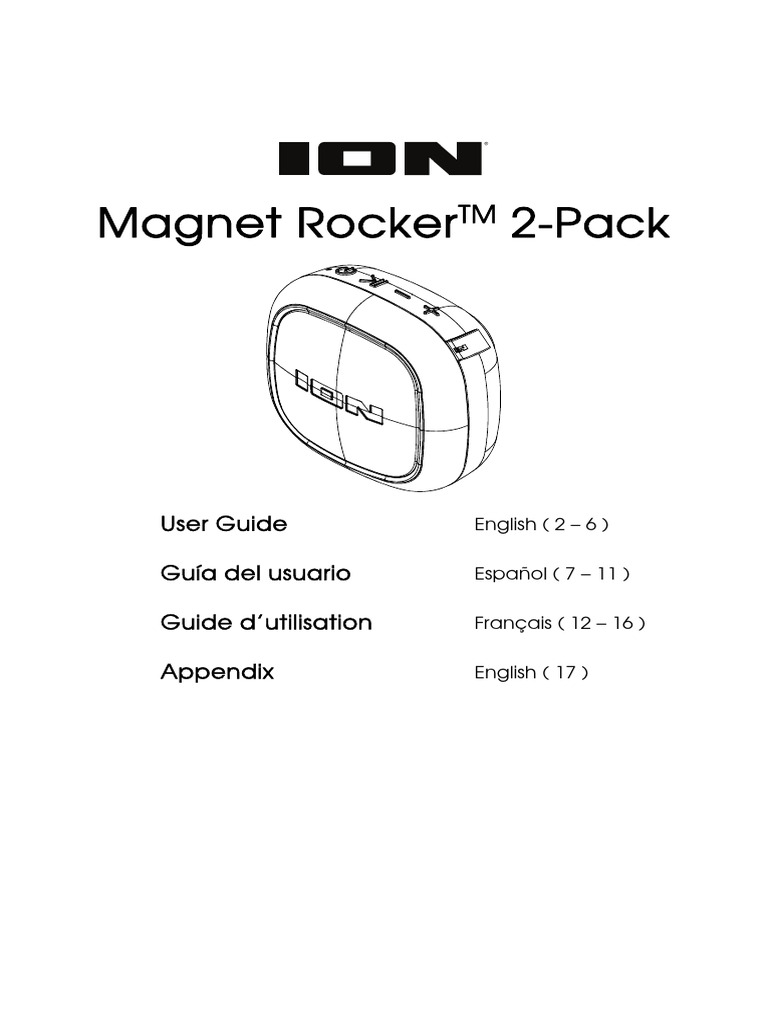 Magnet Rocker 2 Pack User Guide v1.0 | PDF | Loudspeaker | Electricity
